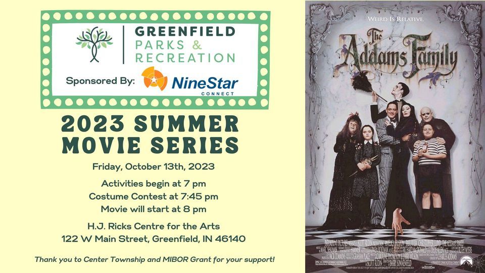 Summer Movie Series: The Addams Family (1991) | H.J. Ricks Centre For ...