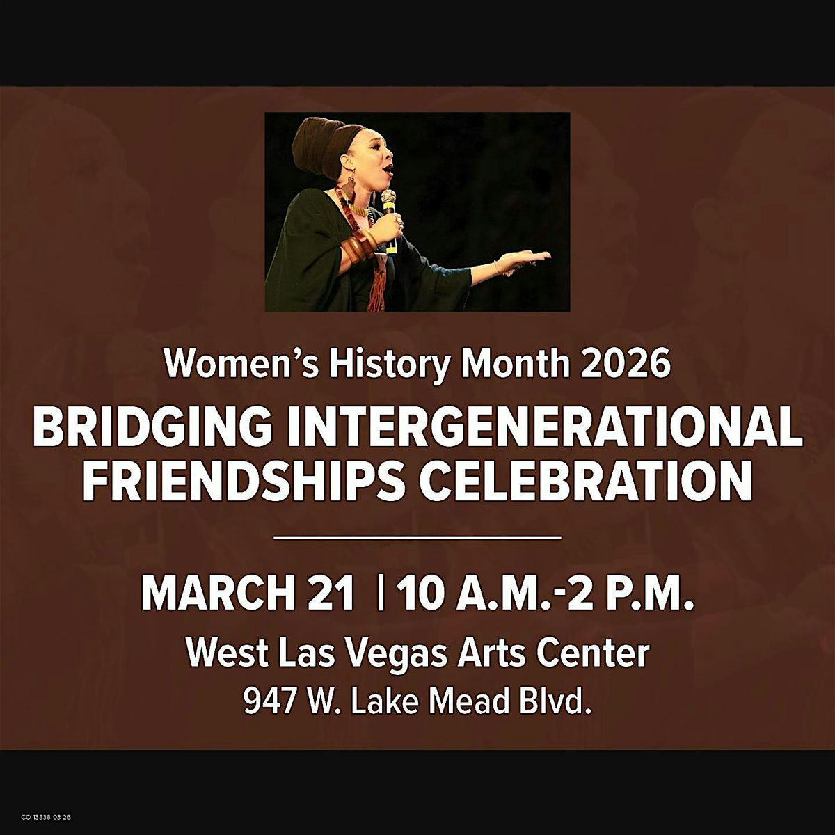 Womens History Month Celebration at West Las Vegas Arts Center on 21st ...