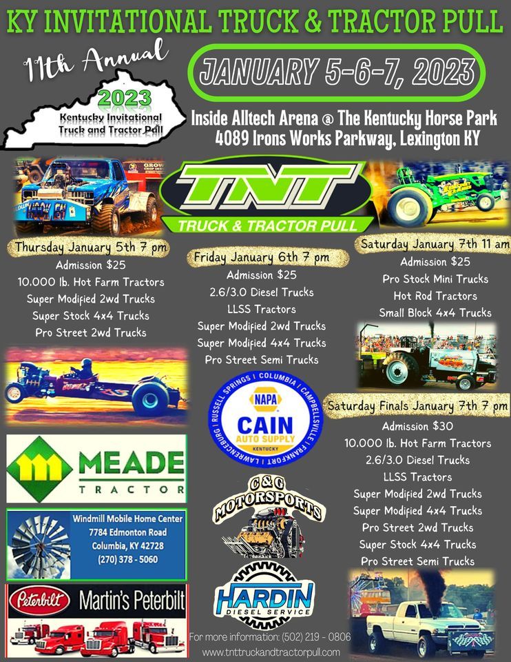 2023 Ky Invitational Truck & Tractor Pull | Alltech Arena at the ...