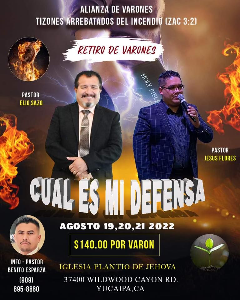 RETIRO DE VARONES at Wildwood Canyon, Yucaipa on 19th August, 2022