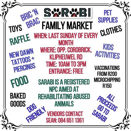 Sarabi market day at Corobrick Fisantekraal, Durbanville on 30th May, 2021