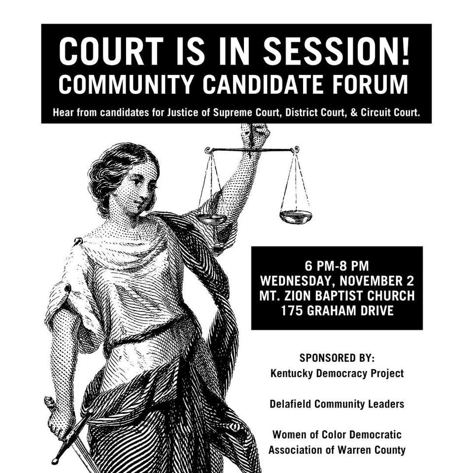 Court Is In Session - Community Candidate Forum | Mount Zion Baptist ...