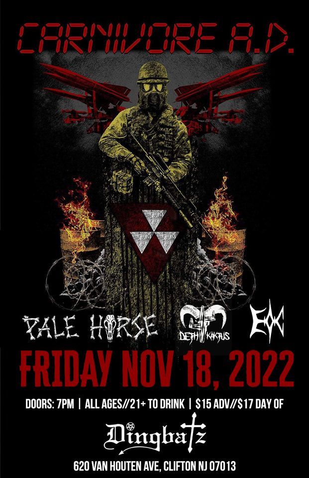 Carnivore A.D. (Performing a Carnivore & Type O Negative Set) w/Pale ...