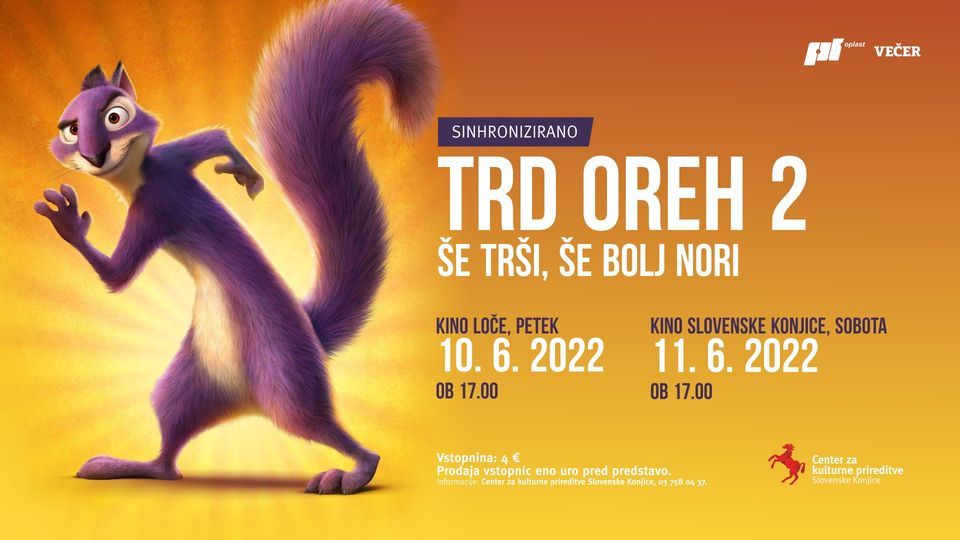 Kino Slovenske Konjice: TRD OREH 2 | Mestni trg 4, SI- 3210 Slovenske Konjice, Slovenija ...
