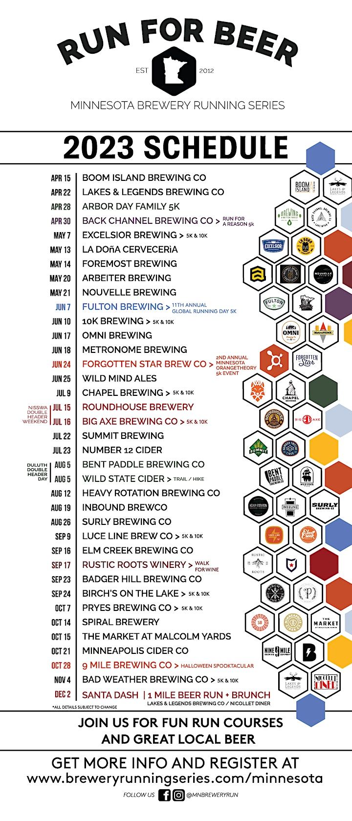 5k Beer Run x Spiral Brewery | 2023 MN Brewery Running Series | Spiral ...