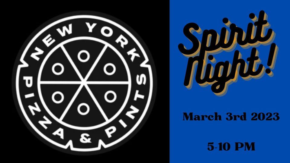 Spirit Night @ NY Pizza and Pints at New York Pizza & Pints - Wylie on ...