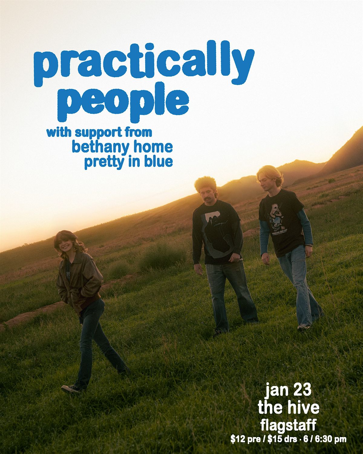PRACTICALLY PEOPLE, BETHANY HOME, PRETTY IN BLUE - LIVE @ THE HIVE at ...