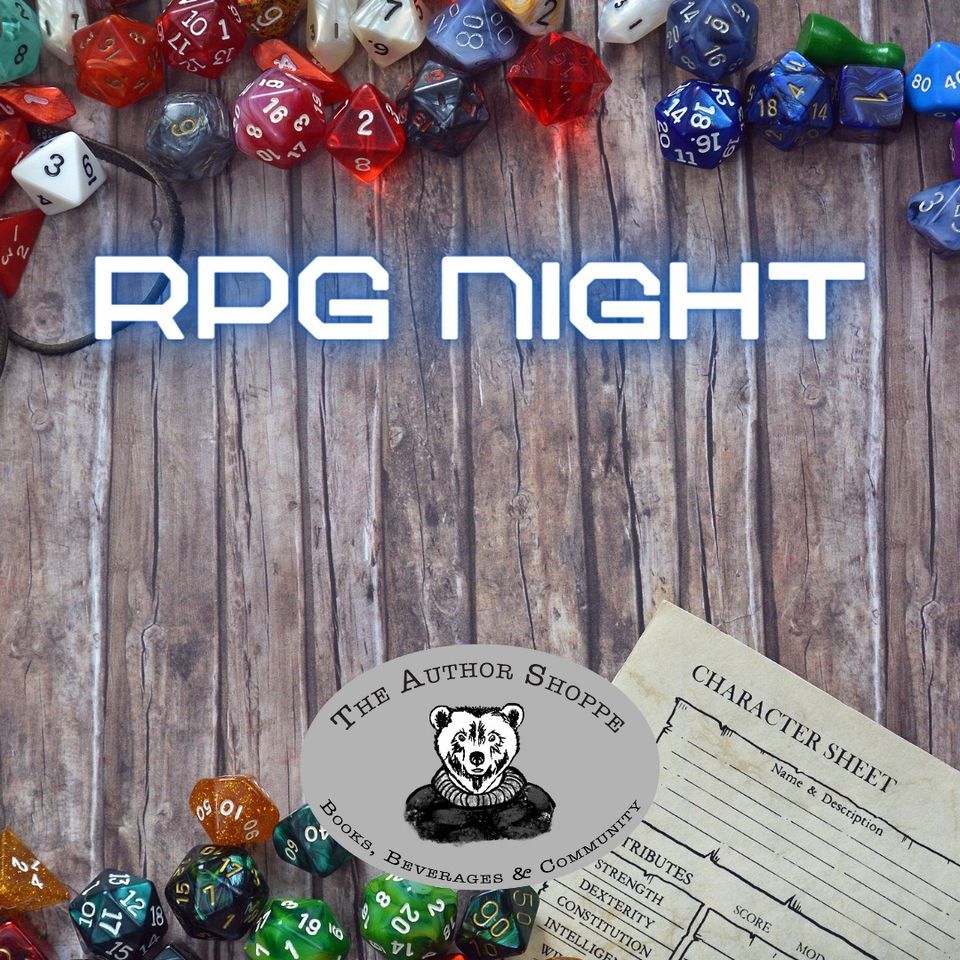 RPG Night | The Author Shoppe, Hattiesburg, MS | September 8, 2022