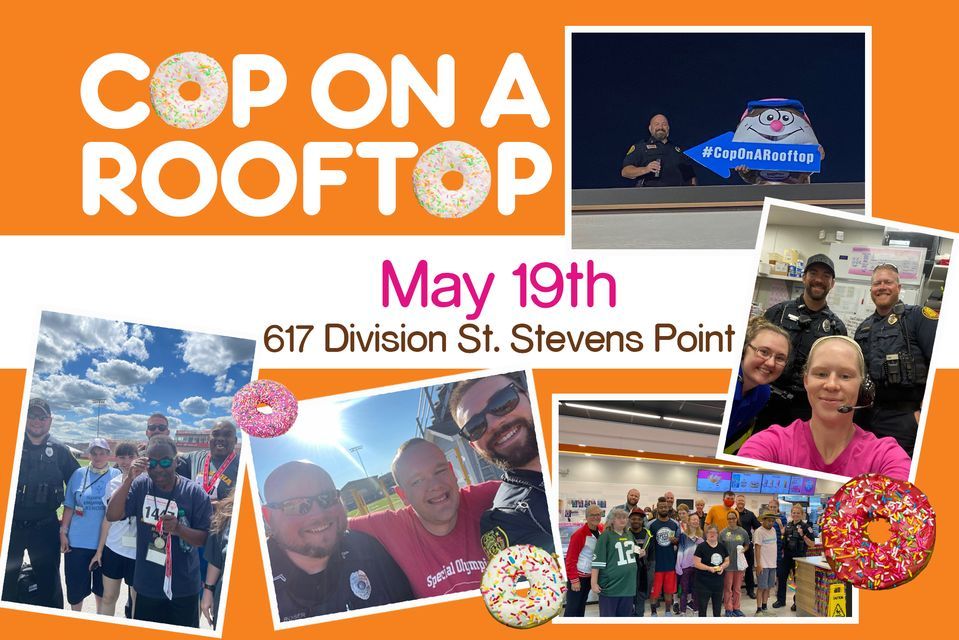 Cop on a Rooftop at Dunkin' (617 Division St, Stevens Point, WI) on ...