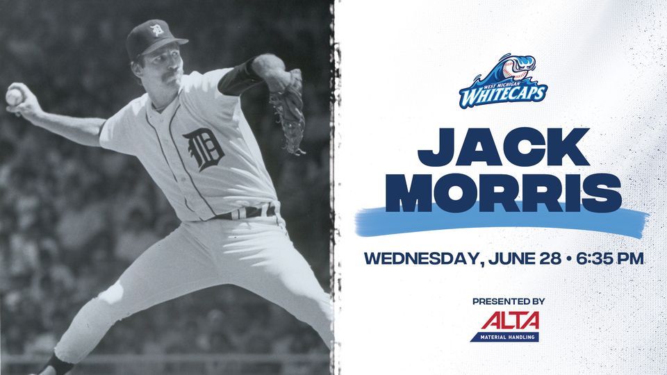 Made in Michigan Wednesday featuring Jack Morris! Whitecaps vs. Dayton ...