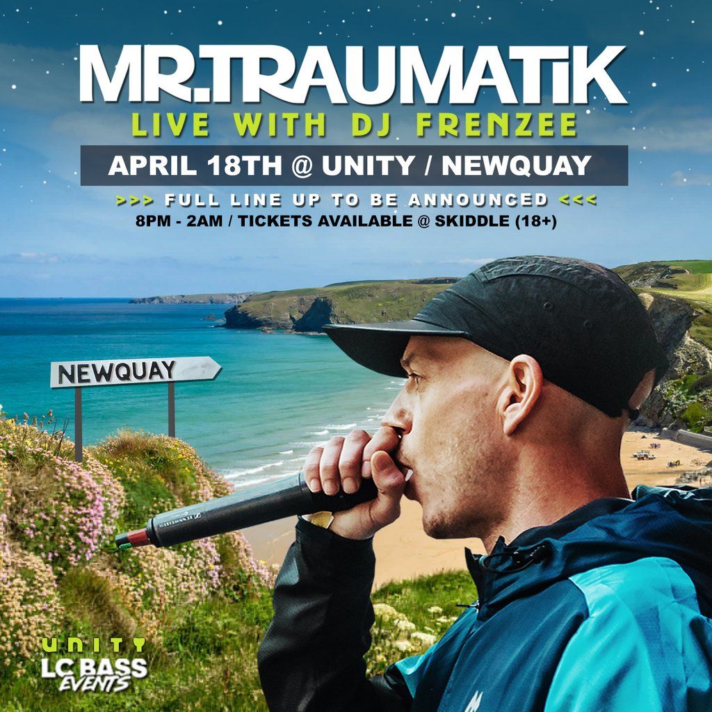 Mr Traumatik tour 2025 at Unity Bar, Newquay on 18th April, 2025
