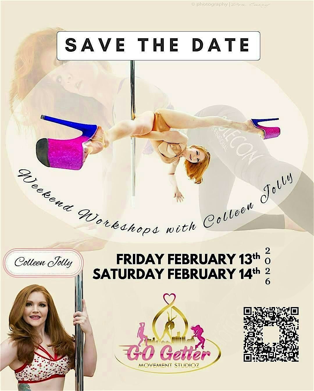 Aerial Arts Workshops with PoleCon CEO Colleen Jolly at Go Getter ...