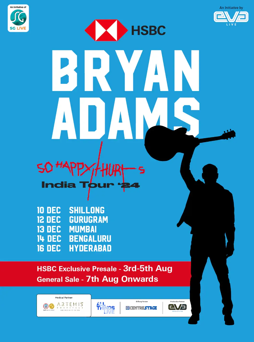 Bryan Adams - So Happy It Hurts Tour Trending event Tickets Kochi ...