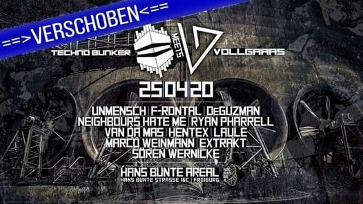 Techno Bunker meets Vollgaaas at Hans-Bunte-Areal, Freiburg im Breisgau ...