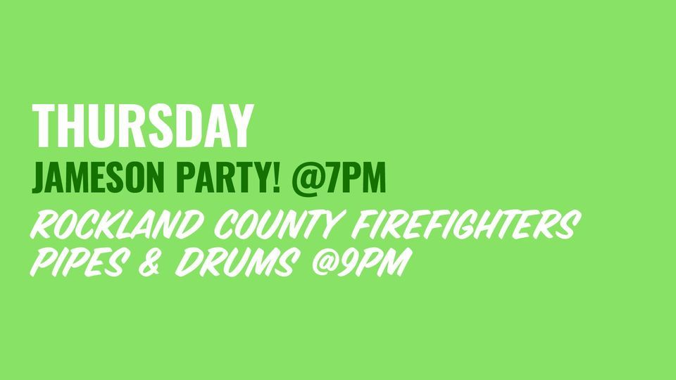 Jameson Party and Pipes and Drums at Mcdonough's Restaurant & Lounge ...