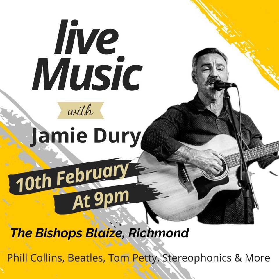 Jamie Dury at Richmond North Yorkshire. on 10th February, 2024