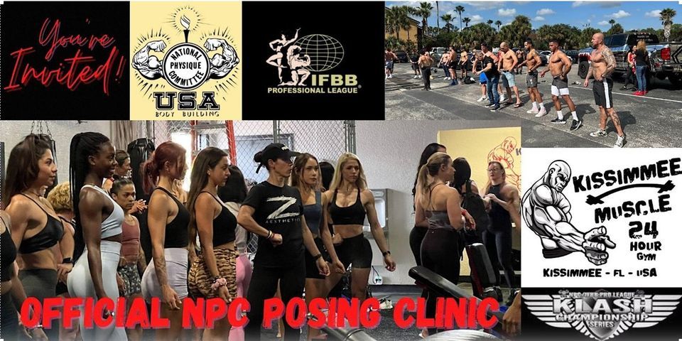 FREE Official NPC Posing Clinic 2023 | Kissimmee Muscle Gym | February ...
