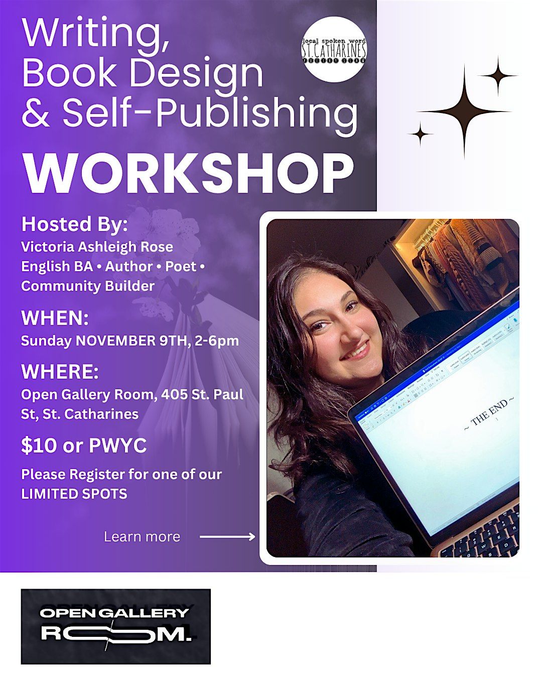 2nd Edition: Writing, Book Design & Self-Publishing Workshop at Open ...