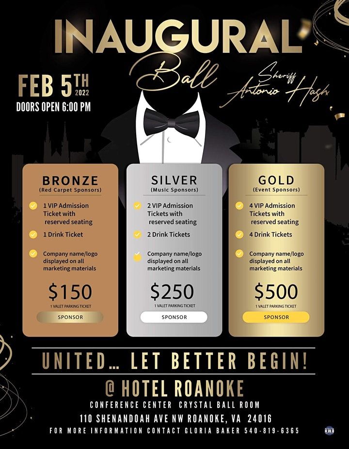 2022 Inaugural Ball for Sheriff Antonio Hash at Hotel Roanoke on 5th ...