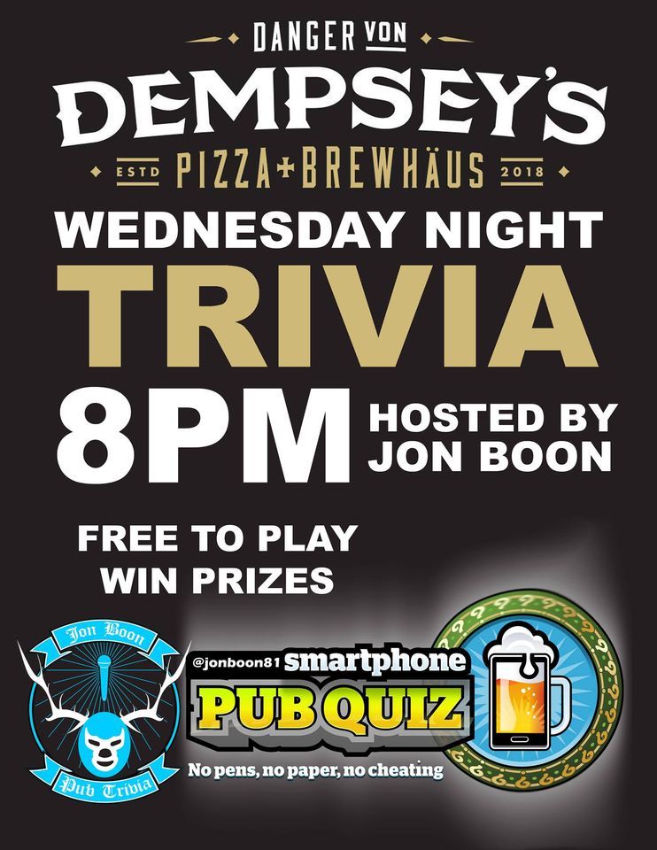 Pub Trivia | Danger von Dempsey's Pizza & Brewhäus, Aberdeen, SD ...