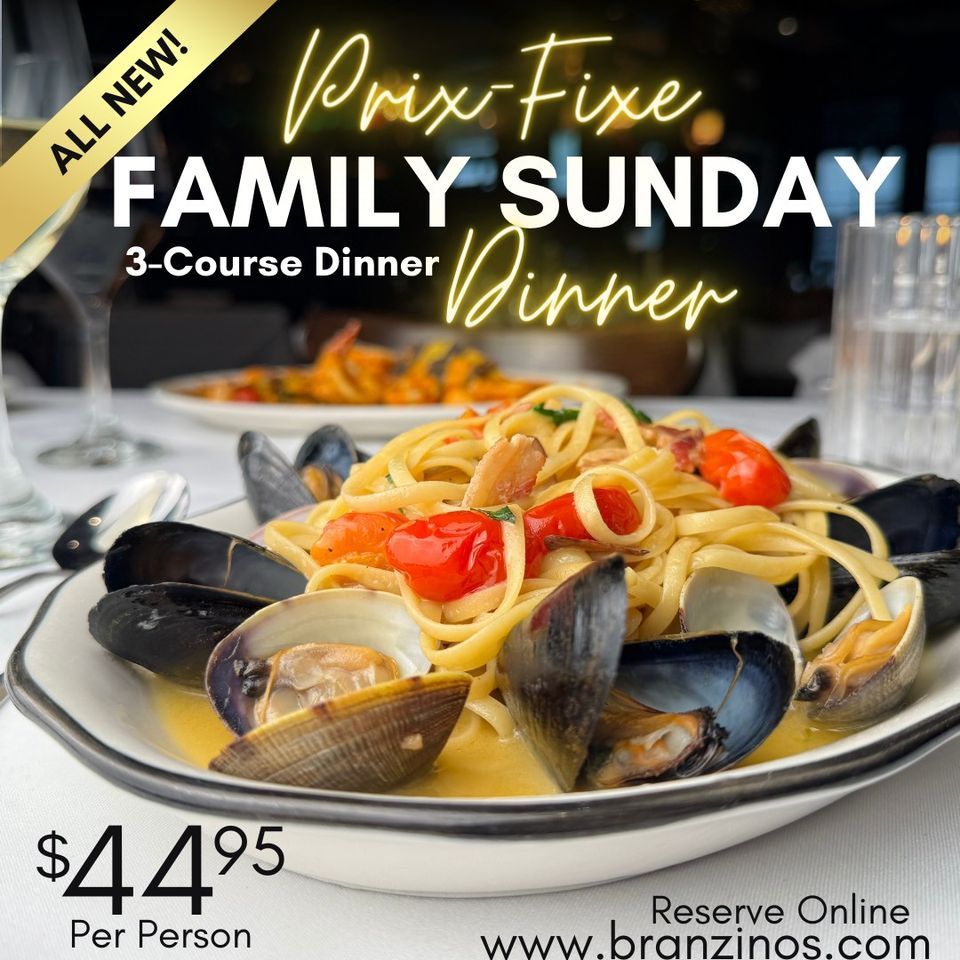 Prix Fixe Family Sunday Dinner Special | Branzinos110, Huntington ...