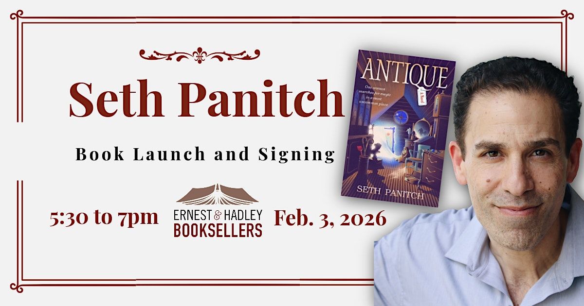 Book Launch and Signing with Seth Panitch at Ernest & Hadley ...