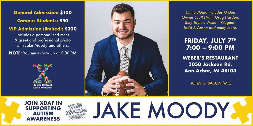 Autism Awareness with Jake Moody | Weber's Ann Arbor | July 7, 2023
