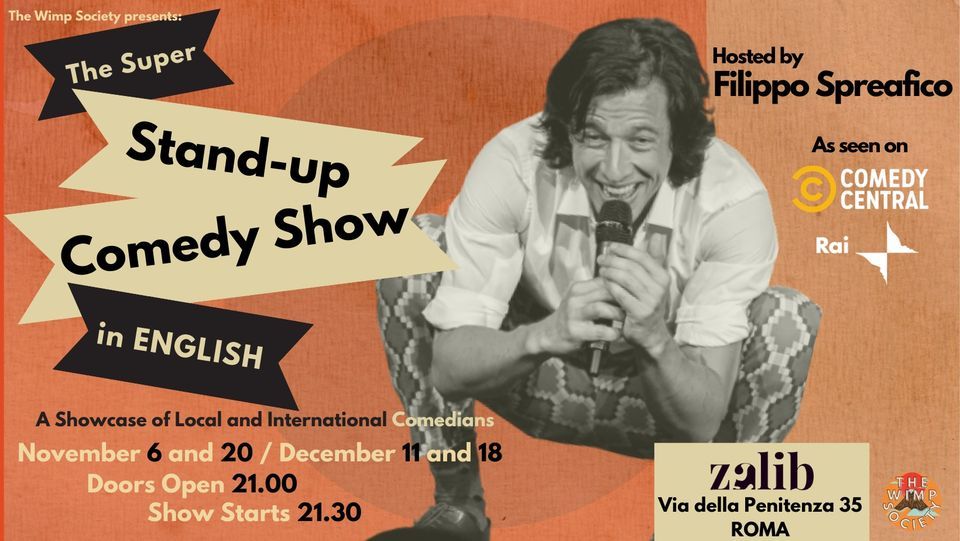 The Super Stand-up Comedy Show in ENGLISH / ROME / @Zalib at Zalib ...