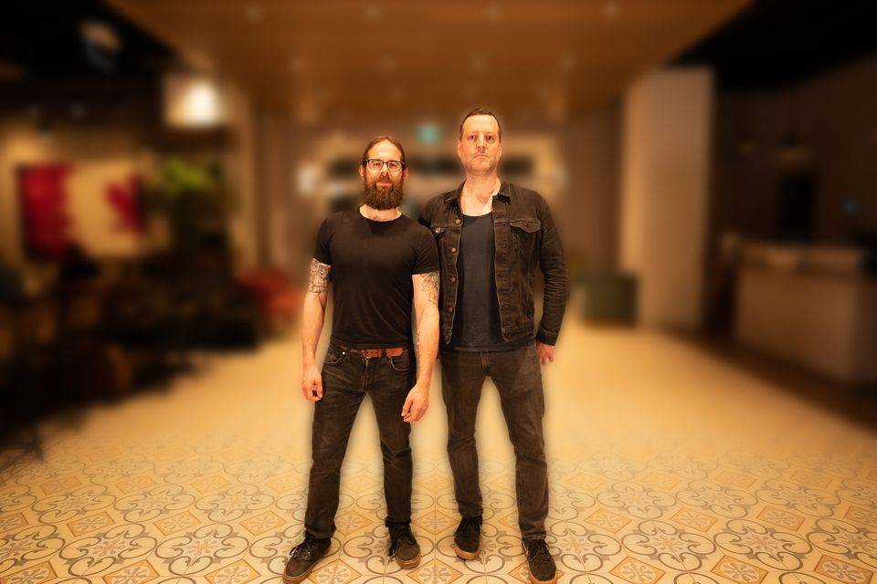 Corey and Matt on the Patio at Classic Burger | Classic Burger Moncton ...