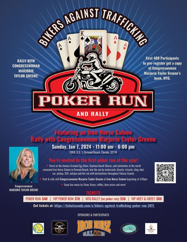 Bikers Against Trafficking Poker Run & Rally at Iron Horse Saloon ...