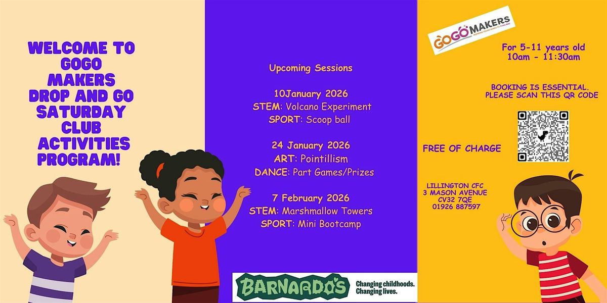 SATURDAY CLUB at Lillington CFC for 5-11y- Volcano experiment & Soop ...