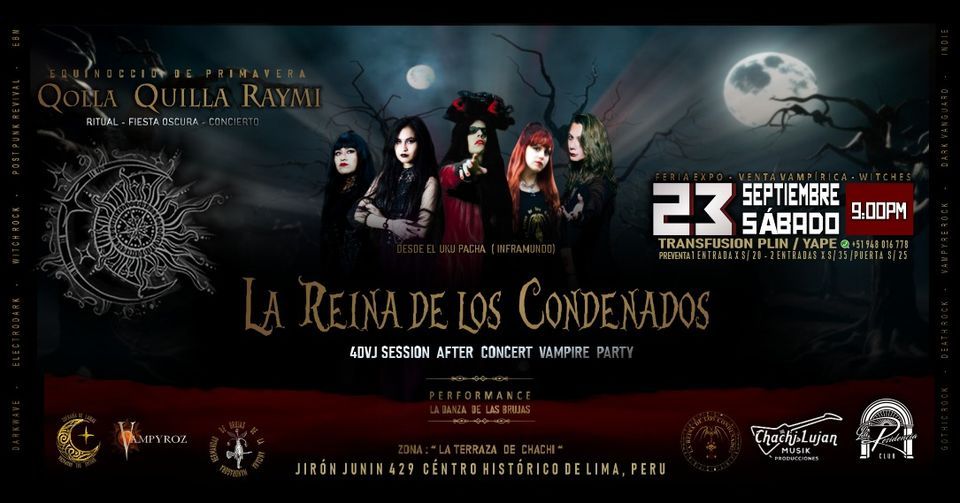 Fest. Equinoccio Qolla Quilla Raymi con La Reina de los Condenados- 23 ...