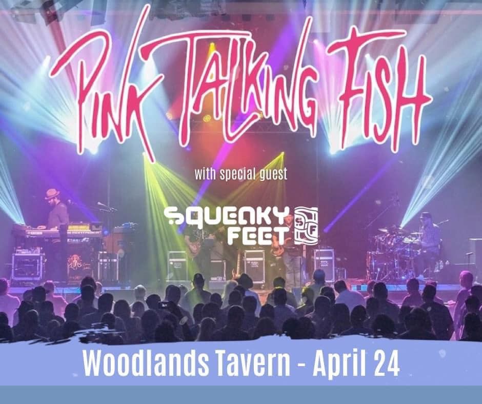 Pink Talking Fish w/ Squeaky Feet at Woodlands Tavern | Woodlands ...