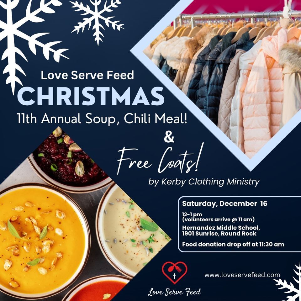 Christmas Dinner Celebration and Coat Distribution at Love Serve Feed ...
