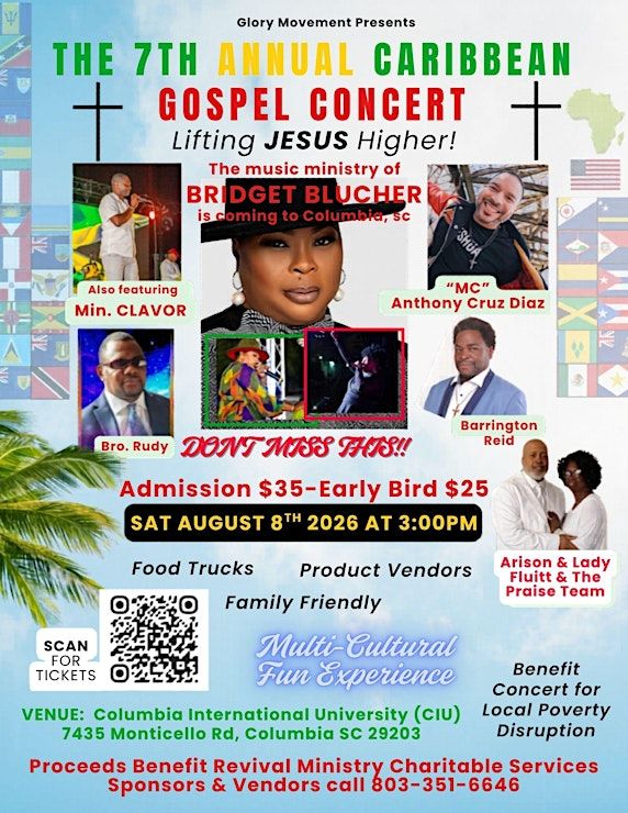 The 7th Annual Caribbean Gospel Concert - There is a cause! at Columbia ...