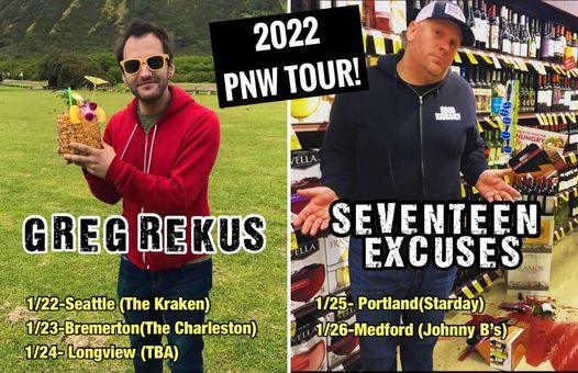 Acoustic Punk Rock Night with Seventeen Excuses and Greg Rekus | 120 E ...