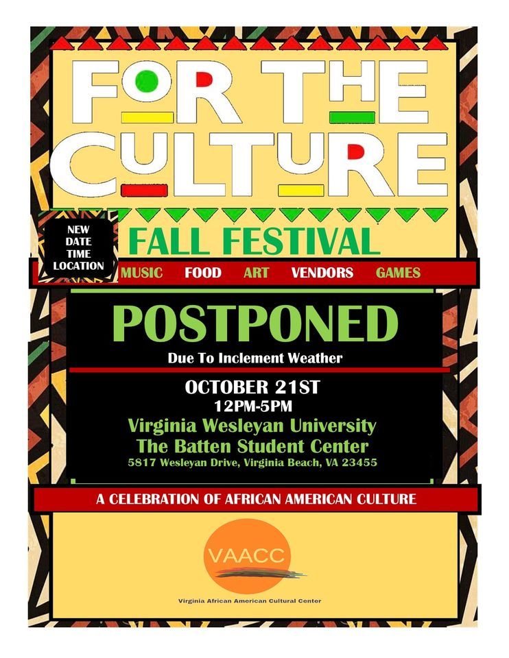 VAACC For the Culture Fall Festival at Virginia Wesleyan University ...