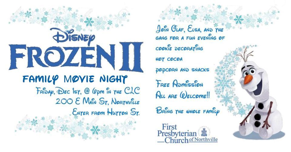 Frozen 2 Family Movie Night | First Presbyterian Church of Northville ...