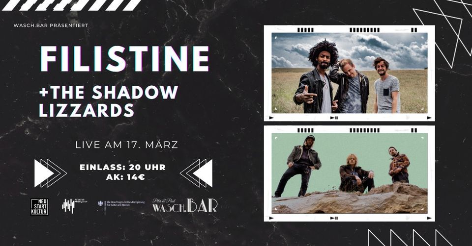 Live-Konzert: Filistine + The Shadow Lizards | Peter&Paul Wasch.BAR ...