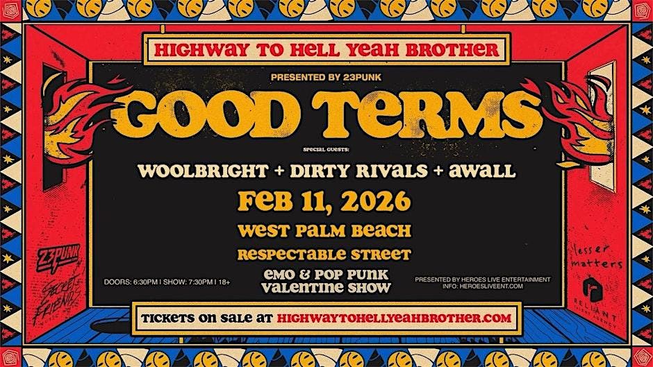 Good Terms "Emo & Pop Punk Valentine Show"+ Woolbright + Dirty Rivals ...