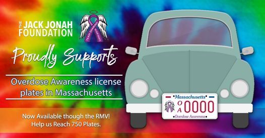 Official Overdose Awareness License Plates for MA Residents | Jack ...