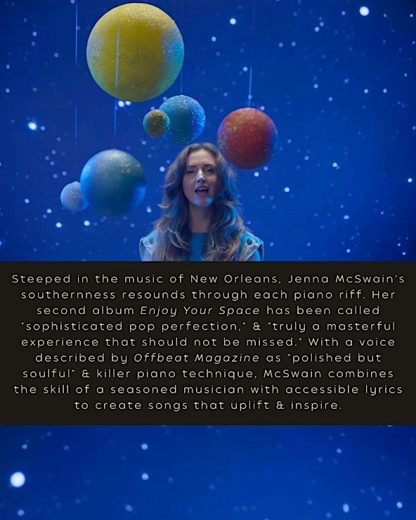 Folk Soul Music Magic with Jenna McSwain at Marigny Opera House, New ...