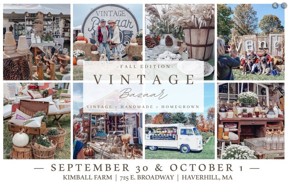 VINTAGE BAZAAR NEW ENGLAND - FALL EDITION at Kimball Farm Haverhill on ...