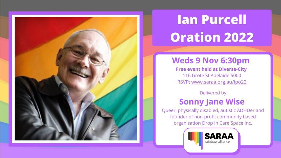 Ian Purcell Oration 2022 at Diverse-City, Adelaide on 9th November, 2022
