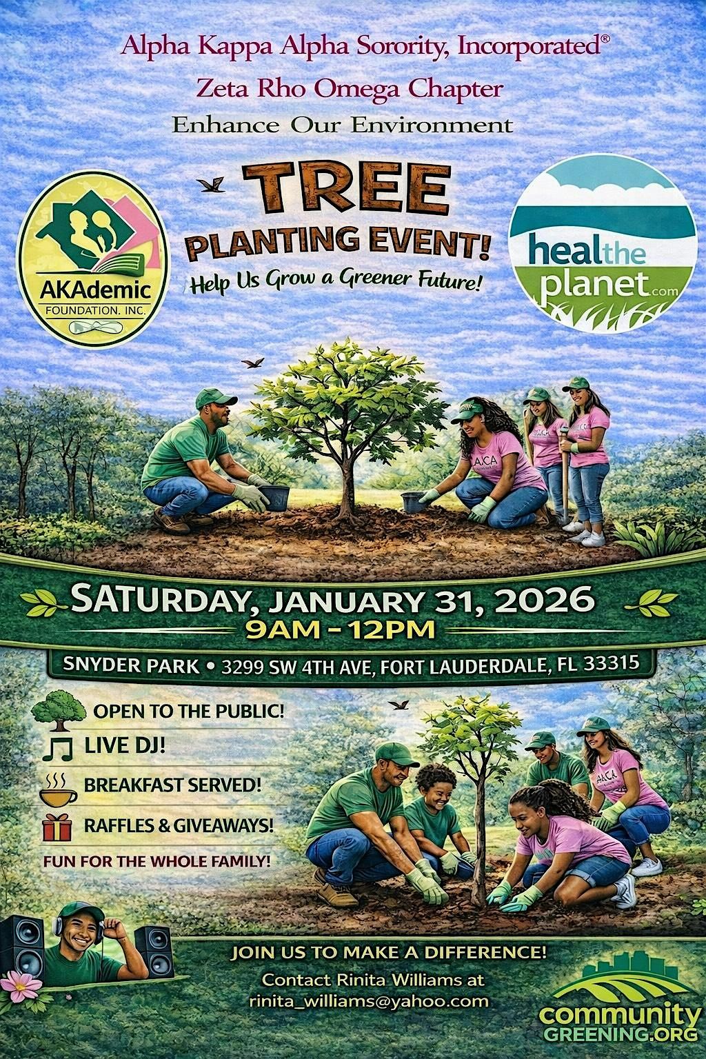 Tree Planting - Heal The Planet & AKA Sorority, Inc. Zeta Rho Omega ...