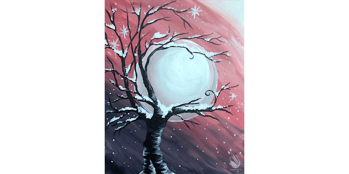 Winding Branches and Winter Moon - Paint and Sip in Houston | Classpop ...