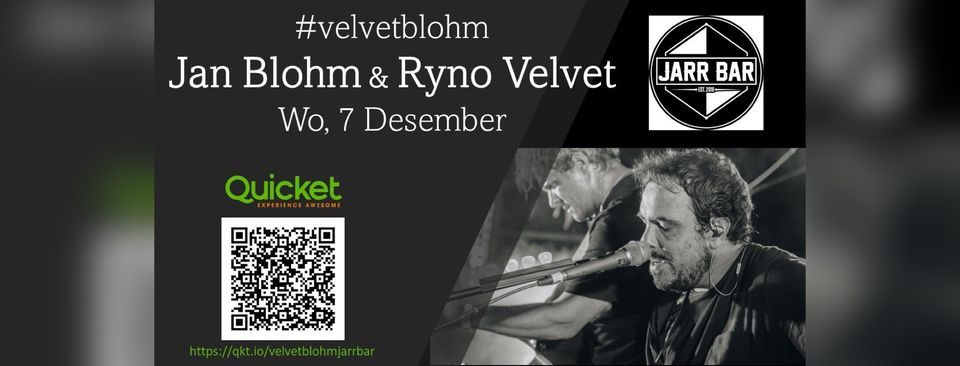 Jan Blohm & Ryno Velvet LIVE SHOW @ JARR Bar, PRETORIA at JARR Bar ...