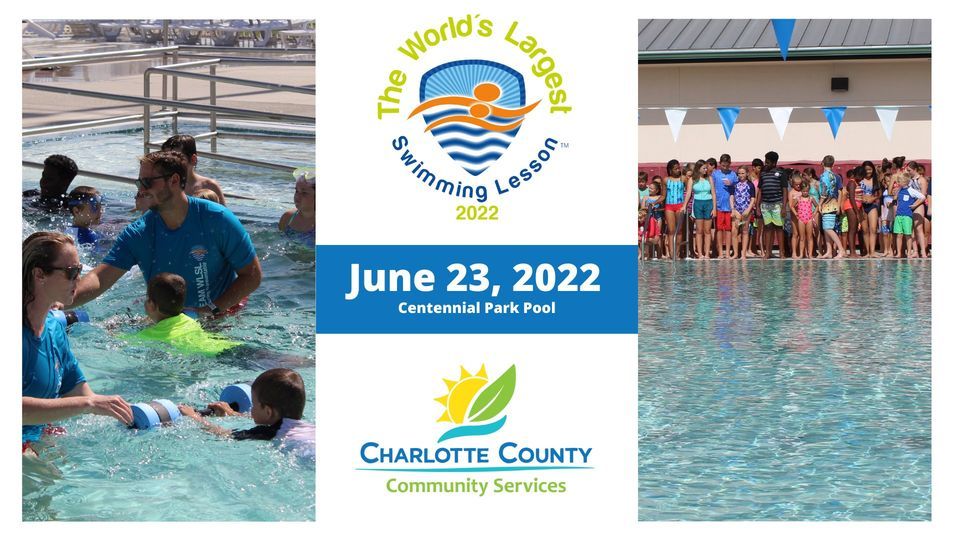 Worlds Largest Swim Lesson at Centennial Park Pool at Centennial Park ...
