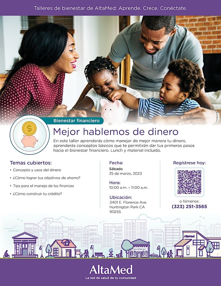Talleres de bienestar AltaMed: Hablemos de dinero at Mi Casa Es Puebla ...