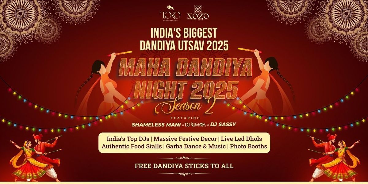 Indias Biggest Dandiya Celebration in Bengaluru at ZOZO The Club ...